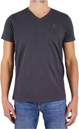 Cerruti Homme, Tops, Gris, Taille: S TShirt uni col V