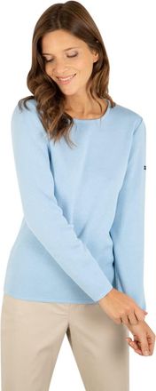Armor Lux Damen Rundhalsausschnitt Pontivy aus Wolle und Acryl Pullover, Nuage, 42