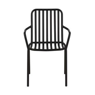 ebuy24 Peking Gartenstuhl stapelbar schwarz
