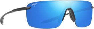 Maui Jim Stilvolle Sonnenbrille Schwarz Matt Wraparound - - Accessories - unisex - Schwarzk - ONE SIZE
