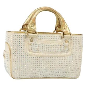 Celine Sac &agrave; main en satin Pre-owned - Femme - Pre-owned - Beige - Taille: ONE Size