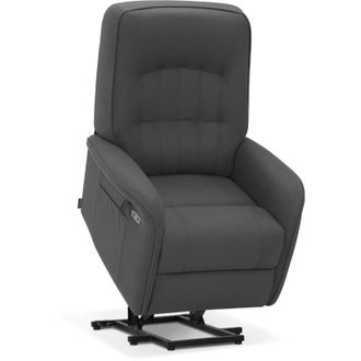 MCombo M MCombo Fernsehsessel mit Aufstehhilfe Elektrisch 2 Motoren, mit Massage & Heizung, Relaxsessel mit Liegefunktion bis 160&deg;Vollschaum-Sitzkissen 7584