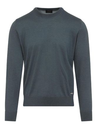 Brioni pull en cachemire à col rond - Bleu