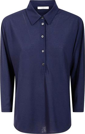 Zanone Poloshirt - Jeansblau