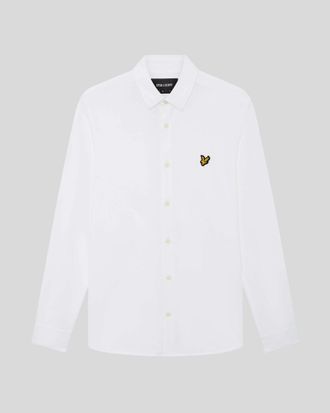 Lyle & Scott Baumwoll-Oxford-Jersey-Shirt