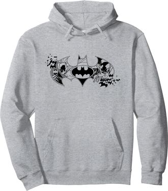 Batman Fledermaus-Symbol Montage Pullover Hoodie