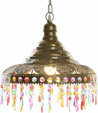 DKD Home Decor Dkd Home Decor - Acrylmetallendecke 37x37x38 Gold Acrylmetall mehrfarbige Farbmaterialfamiliendecke und Wände Details