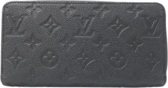 Louis Vuitton Portefeuille Long Monogram Empreinte Pre-owned - Femme - Pre-owned - Noir - Taille: ONE Size