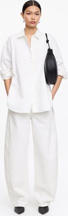 Arket Jeans Mit Barrel Legs -Wei&szlig;