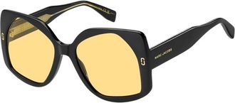 Marc Jacobs unisex, Accessoires, Noir, Taille: 56 MM The Twisted J Lunettes de soleil