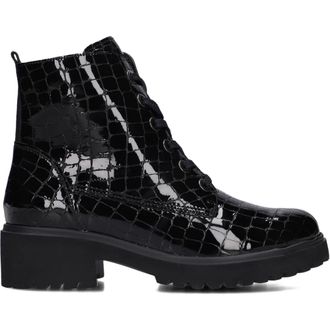 Waldl&auml;ufer Croco Lackleder Stiefeletten - - Shoes - Damen - Schwarzk - 37 EU