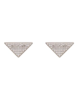 Prada Crystal Logo Jewels Zirkonia-Ohrringe