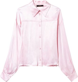 Twin-Set Hemd aus Satin - Rosa
