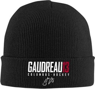 Generic Chapeau dHomme, Gaudreau 13 Hockey Signature Hommes, Chapeau tricot&eacute; Unisex Bonnet, Pullover, Hiver Chaleur Chaude Cadeau de No&euml;l pour lext&eacute;rieur