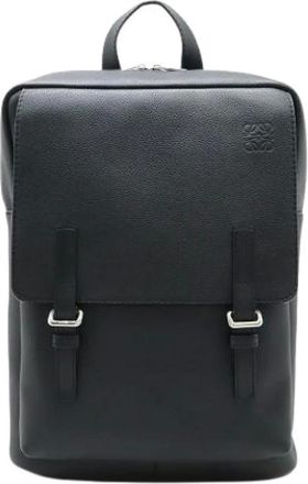 Loewe unisex, Pre-owned, Noir, Taille: ONE Size Sac &agrave; dos en cuir Pre-owned