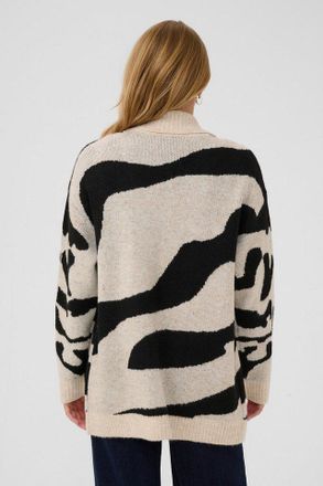 Saint Tropez Strickjacke MallieSZ Open Cardigan Materialmix, Loose fit