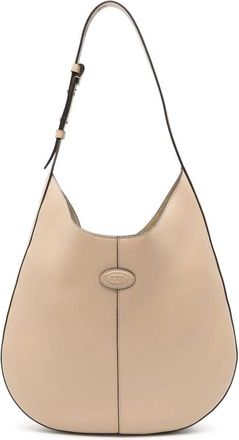 Tod's Femme, Sacs, Beige, Taille: ONE Size Sac &agrave; Bandouli&egrave;re Beige avec Pochette Amovible
