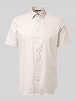 Jake*s Slim Fit Business-Hemd aus Baumwolle mit Kentkragen