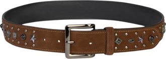 Alma En Pena G&uuml;rtel mit Nietenbesatz - - Accessories - Damen - Braun - S