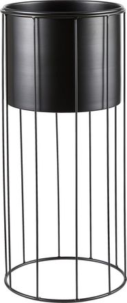 Ambia Home Pflanztopf, Schwarz, Metall, Uni, rund, 46.5 cm, Abstufung auf der Innenseite, Dekoration, Blumen & Zubeh&ouml;r, &Uuml;bert&ouml;pfe