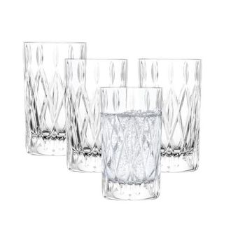 Schott Zwiesel Allround Gobelets Age (set de 4), verre à boire moderne avec relief, verres en cristal résistant au lave-vaisselle (art. n° 124300)