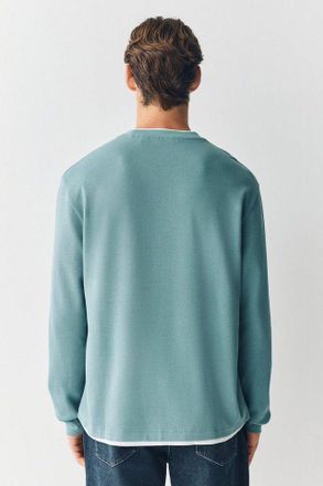 Next Langarmshirt Shirt mit Rundhalsausschnitt (1-tlg)