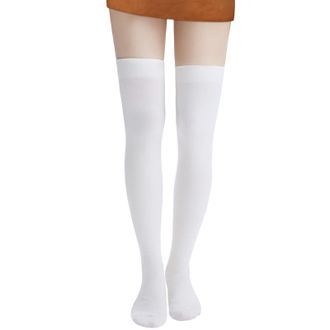 Dreshow Kniestr&uuml;mpfe Overknee Str&uuml;mpfe Damen Oberschenkelhohe Socken Langer Stiefel-Str&uuml;mpfe f&uuml;r M&auml;dchen Damen Baumwolle Strick Beinw&auml;rmer Socken
