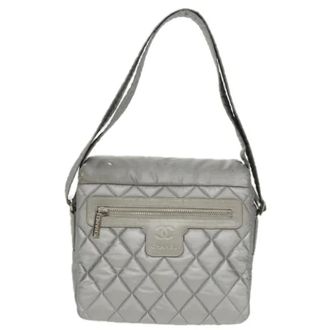 Chanel Pre-owned Toile sacs-chanel - Femme - Pre-owned - Gris - Taille: ONE Size