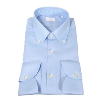 Xacus Button Down Oxford Reisehemd - - Shirts - Herren - Blau - 6XL