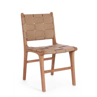 BIZZOTTO Set de 2 chaises Joanna taupe