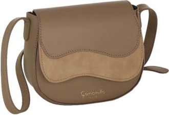 Camomilla Sac à Bandoulière Femme, Similicuir, Collection Emma, Taille S, Couleur Gris