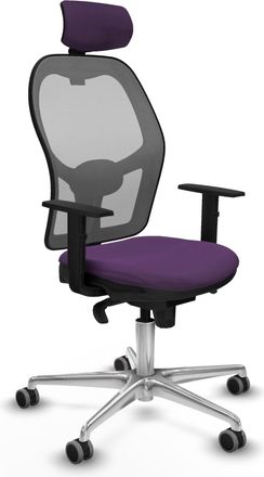 Piqueras y Crespo Jorquera Stuhl mit 1D-Armlehnen, h&ouml;henverstellbarer Lendenwirbelst&uuml;tze und h&ouml;henverstellbarem Kopfteil und Neigungsverstellung. Ausgestattet mit 5 Pos