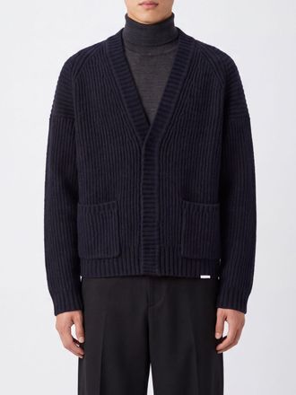 Represent Cardigan en m&eacute;lange de laine avec col en V et poches plaqu&eacute;es