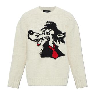 Amiri Wollpullover - - Knitwear - Herren - Beige - M