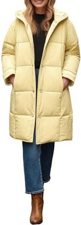 Generic Veste Femme Hiver Chaud Blouson Femme Hiver Chaud Veste Longue Décontractée En Coton Épais Et Pour Européen Et Américain Doudoune Doudoune Grande Tail