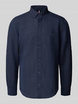 Lerros Regular Fit Leinenhemd mit Button-Down-Kragen