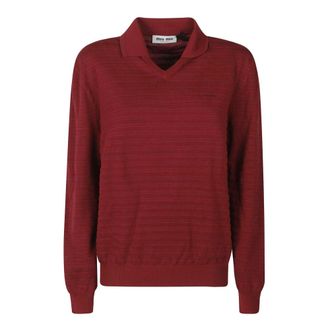 Miu Miu Damen, Strickwaren, Rot, SGr&ouml;&szlig;e