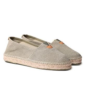 Toni Pons Espadrille Unisexe en Tissu Coton - BLANES-ER Kaki, 38 EU