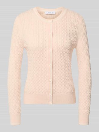 Lacoste Regular Fit Strickjacke aus Baumwoll-Mix