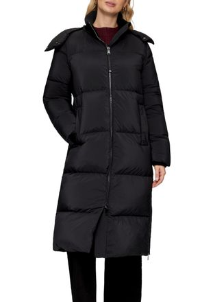 s.Oliver Black Label Damen 2152414 Daunenmantel, Grau/Schwarz 9999, 42