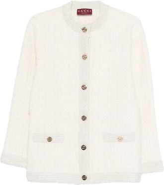 Gucci buttoned patch-pocket jacket - Nude