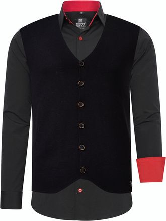 Rusty Neal Hemd mit Weste 2-teilig