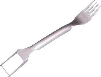 Tonone Wassermelonen-Schneidemaschine 2-in-1 Wassermelonen-Gabelschneider | Gabel zum Schneiden von Melone und Cantaloupe aus Edelstahl, Werkzeug zum Schneid