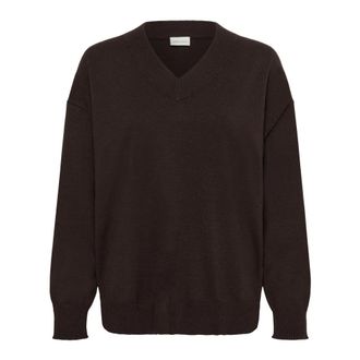 Part Two V-Ausschnitt Strickware - - Knitwear - Damen - Braun - L