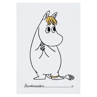 Moomin Poster Snorkmaiden mit Händen, A4, Wandkunst