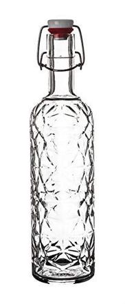 Bormioli Rocco 320268-MQD Bouteille verre Oriente, 1l, Transparent