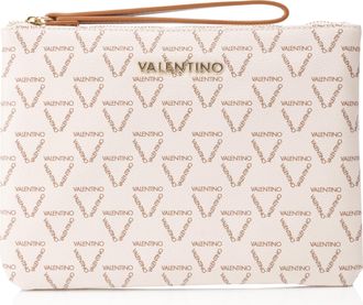 Valentino Damen Lady RE Handbag, Bianco/Cuoio