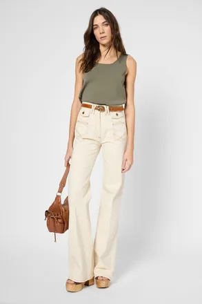 Gerard Darel Top en microfibre - JYOTI - Vert Kaki