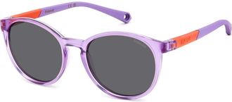 Polaroid Lila/Dunkelgraue Sonnenbrille - - Accessories - unisex - Mehrfarbig - 47 MM