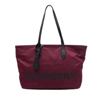 Burberry Sac cabas en nylon pr&eacute;-appr&eacute;ci&eacute; - Femme - Pre-owned - Rouge - Taille: ONE Size